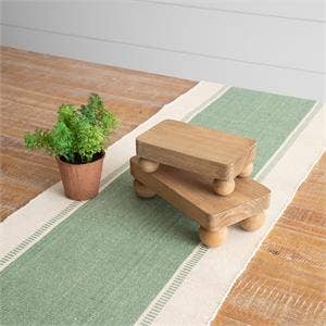 Wood Mini Riser With Ball Feet, 2 Size Options – Summer’s Market Floral ...