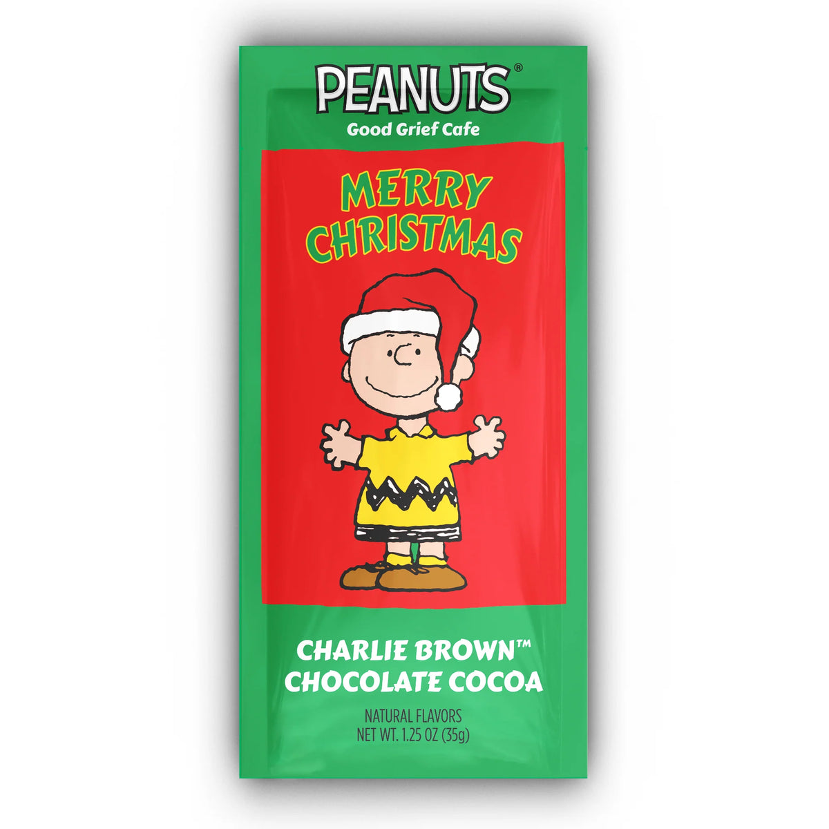 Peanuts "Good Grief Cafe" Charlie Brown Hot Chocolate Cocoa Mix Packet ...