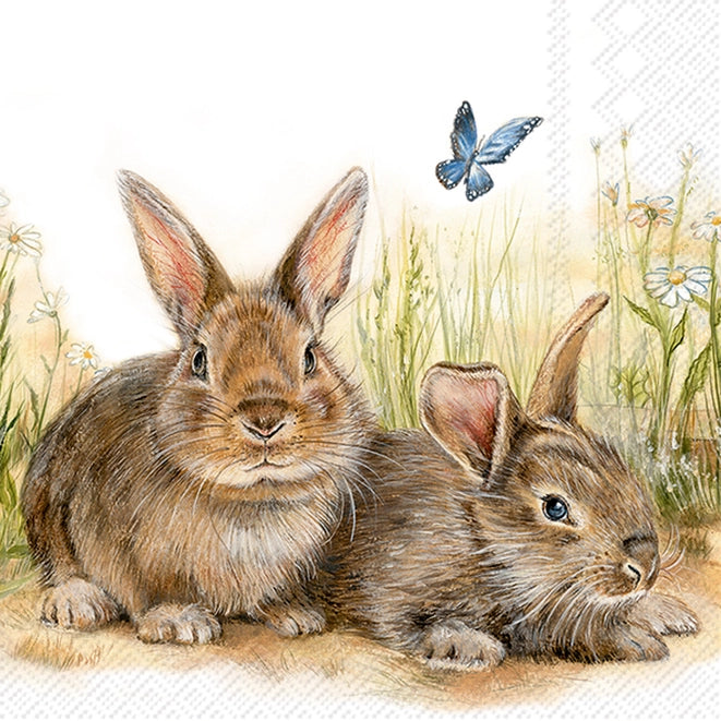 Bunny & Clyde Bunny Rabbit Cocktail Napkin Pack by Boston Internationa ...