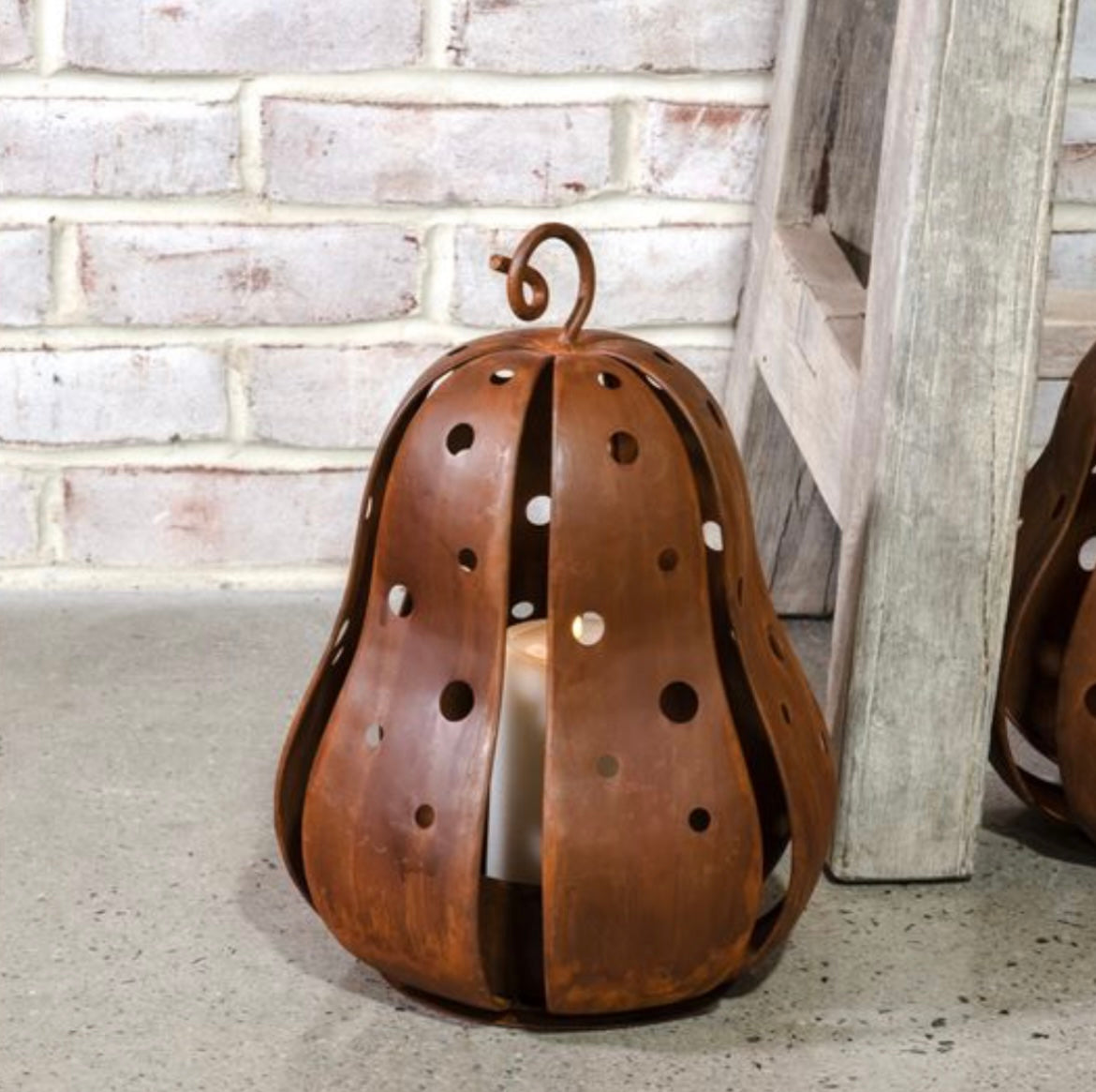 Rustic Skinny Gourd Lantern, 13.5" – Summer’s Market Floral & Home Decor