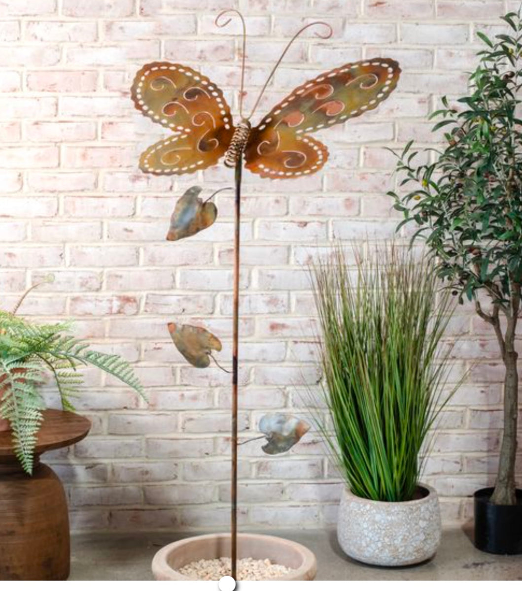 Oxidized Large Butterfly Stake, 35" (Pick Up Only) – Summer’s Market ...