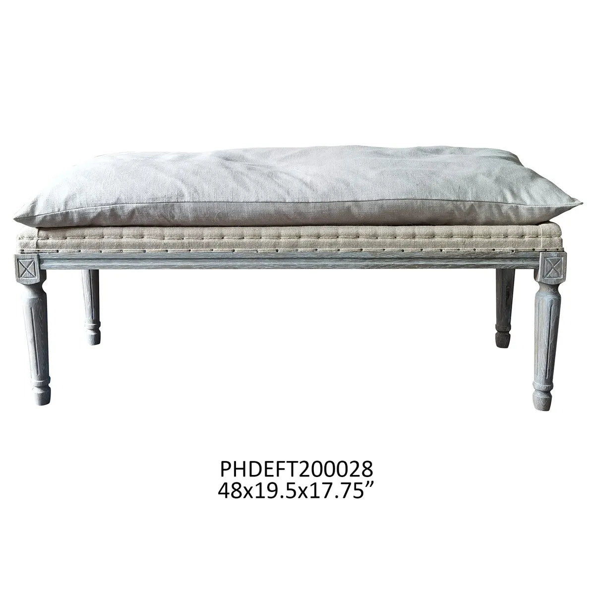 Leland Bench by Porch View Home – Summer’s Market Floral & Home Decor