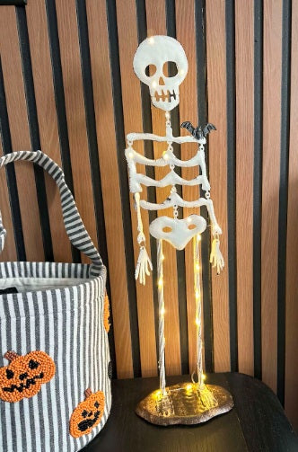 Light Up Skeleton Sitter, Small by Mud Pie – Summer’s Market Floral ...