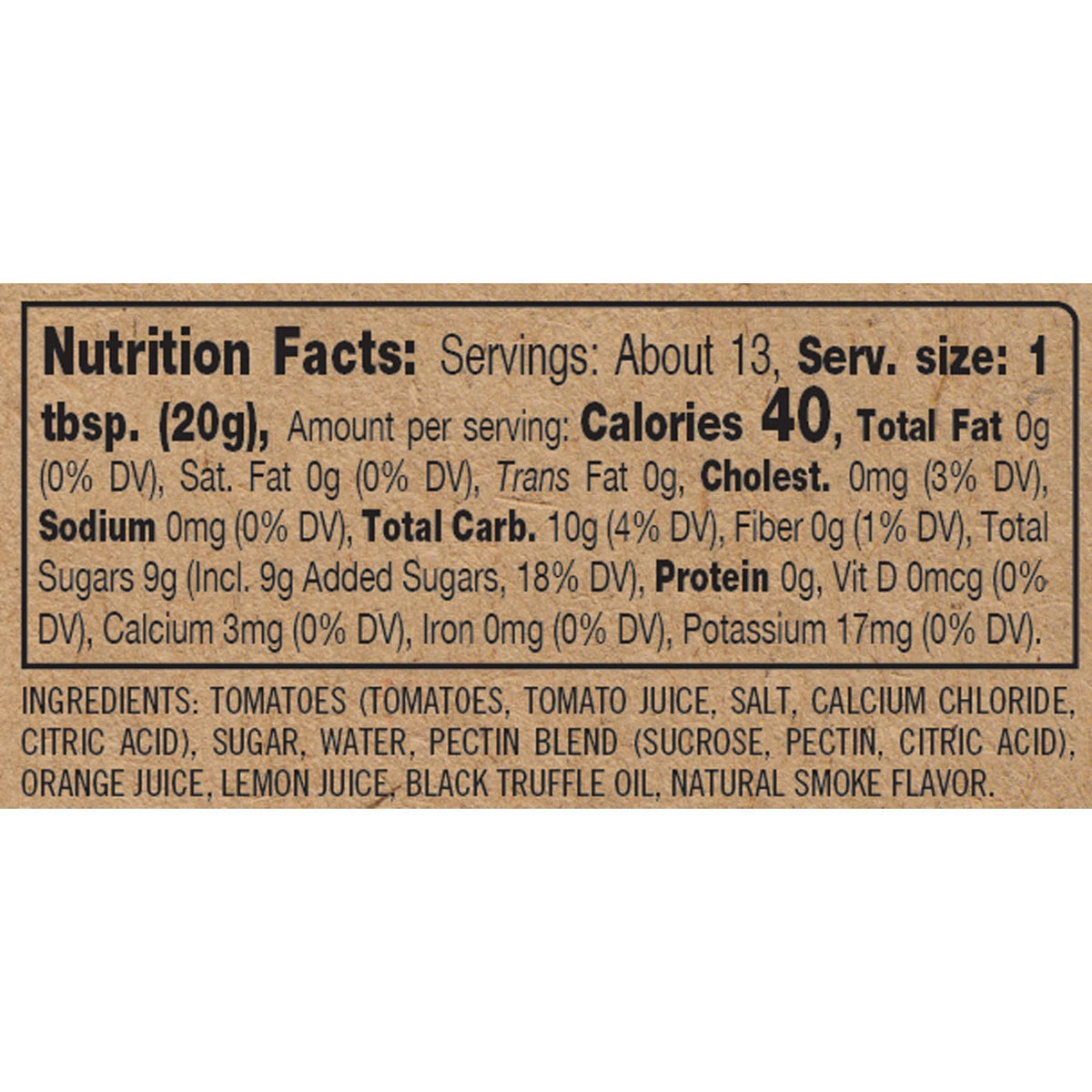 Smoked Tomato Truffle Jam, 9 oz by Finch + Fennel – Summer’s Market ...