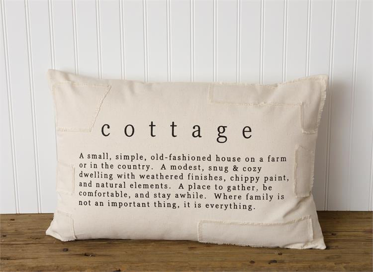 Cottage Pillow – Summer’s Market Floral & Home Decor